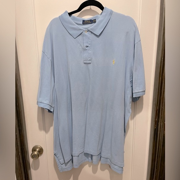 Polo Ralph Lauren | Shirts | 3xb Ralph Lauren Classic Mesh Light Blue Big And Tall Polo | Poshmark